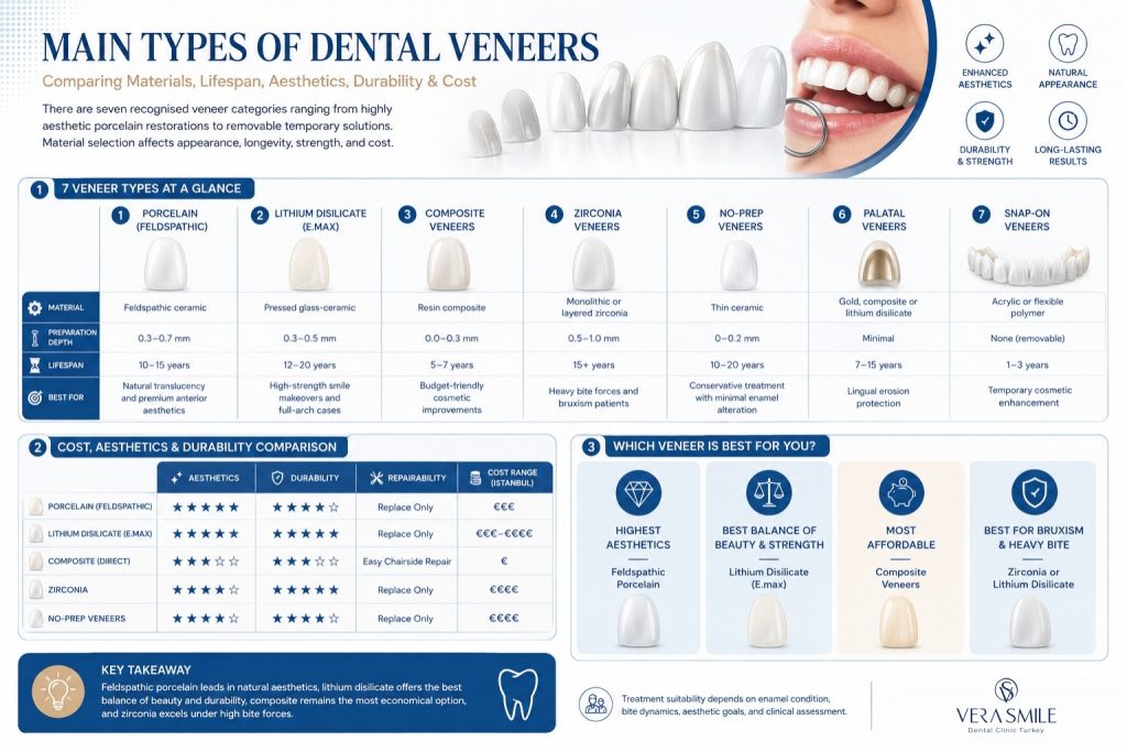 Types of Dental Veneers: A Clinical Guide to Materials, Lifespan, and ...