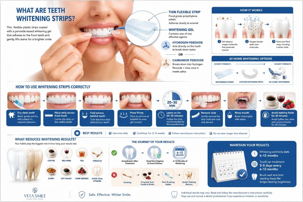 What Are Teeth Whitening Strips?: Process, Effectiveness, and Safety